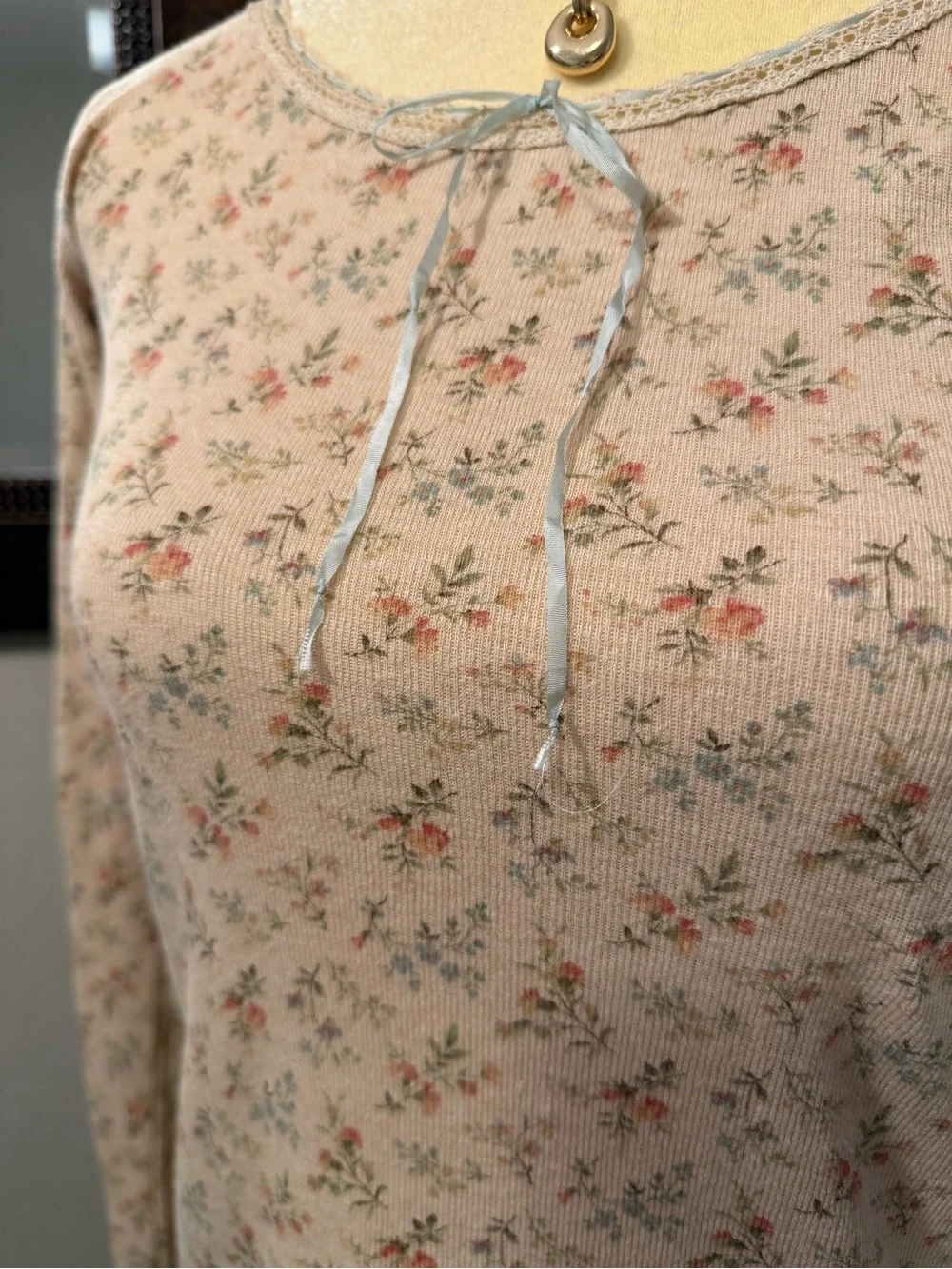 Ralph Lauren | Tops | Ralph Lauren Waffle Knit Cream Knit Top Delicate ...
